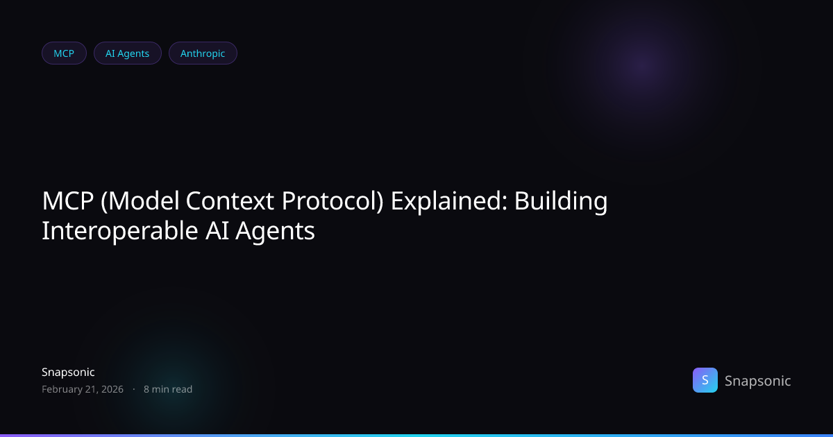 MCP (Model Context Protocol) Explained: Building Interoperable AI ...